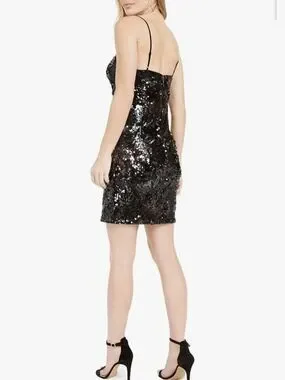 Guess | Dresses | Guess Black Sequin Mini Dress | Poshmark